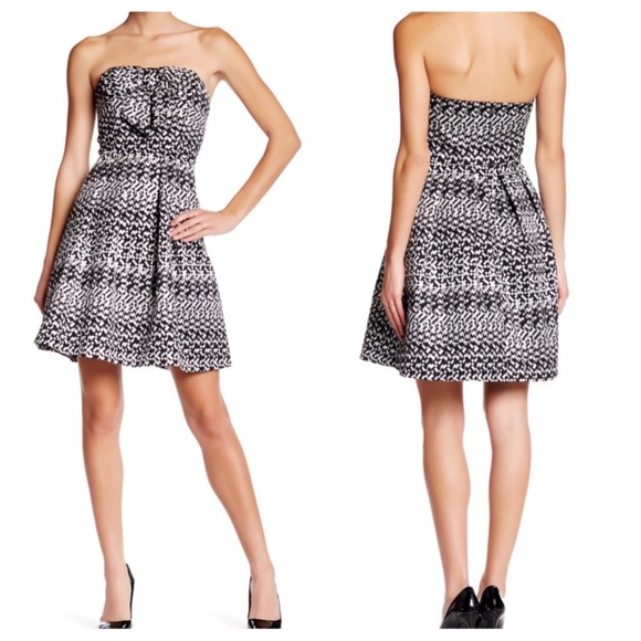 Eva Franco | Dresses | Eva Franco Fifi Formal Metallic Strapless Mini ...